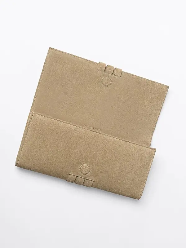 Brochu Walker The Bridle Suede Pochette Clutch
