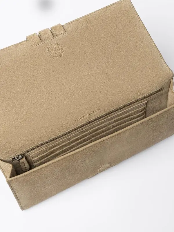 Brochu Walker The Bridle Suede Pochette Clutch