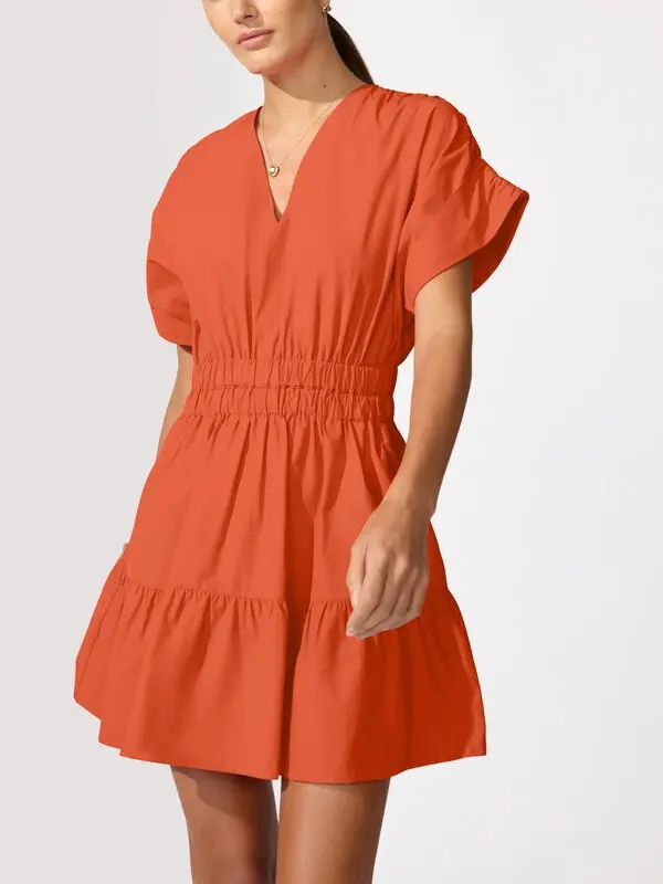 Brochu Walker The Alessia Dress - Arancia