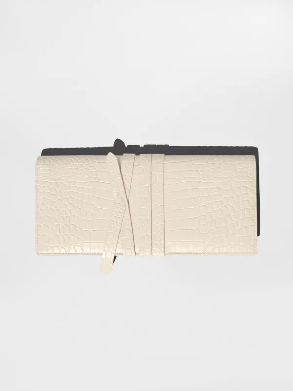 Brochu Walker The Bridle Croco Leather Shoulder Pochette - Dove
