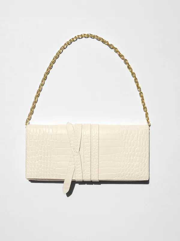Brochu Walker The Bridle Croco Leather Shoulder Pochette