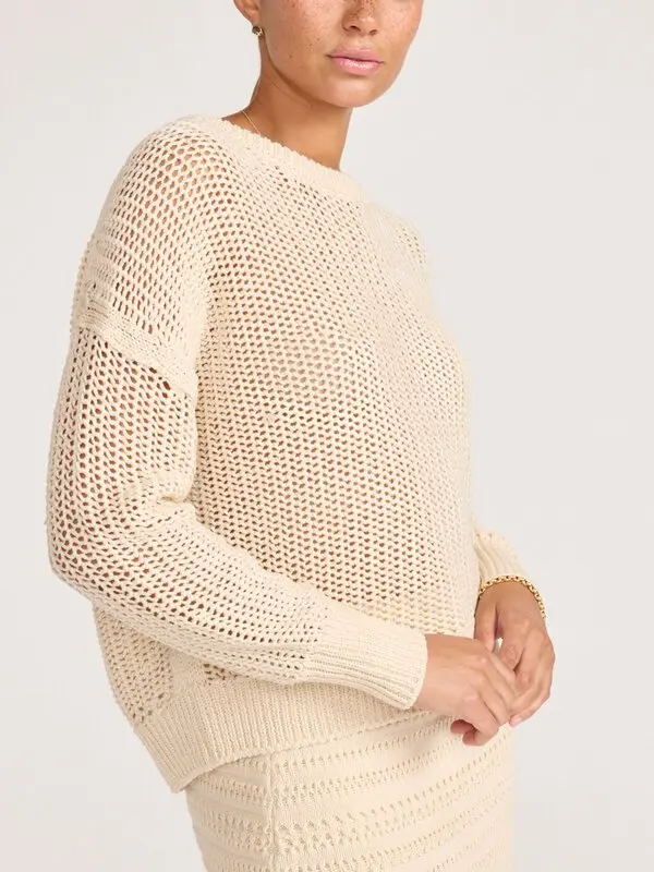 Brochu Walker The Everyday Pointelle Bright Crew