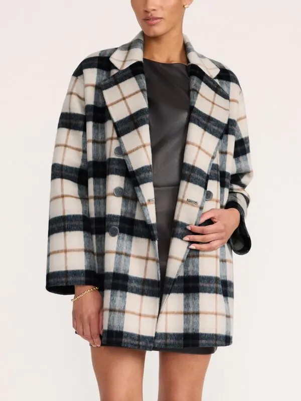 Brochu Walker The Bodhi Double Breasted Plaid Coat - Montclair Plaid