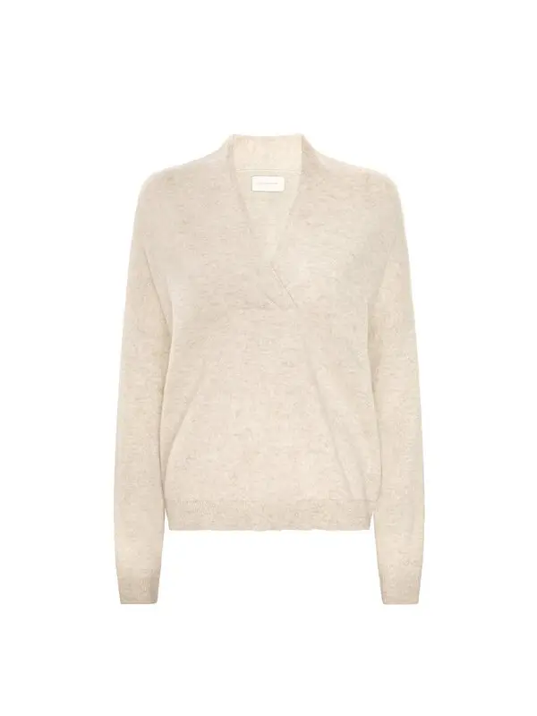 Brochu Walker The Siena Wrap Neck Cashmere Pullover