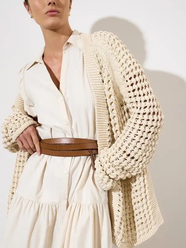 Brochu Walker The Keifer Cardigan - Ecru