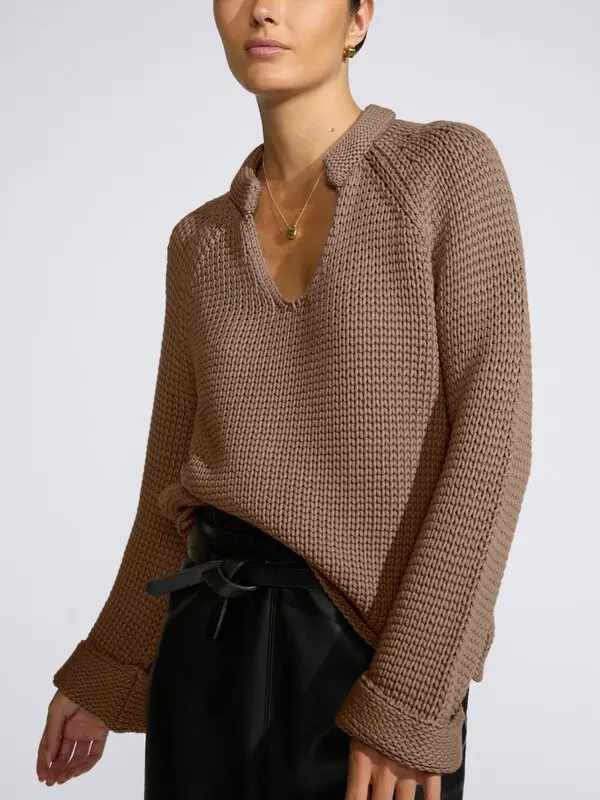 Brochu Walker Aria Popover Sweater - Terra
