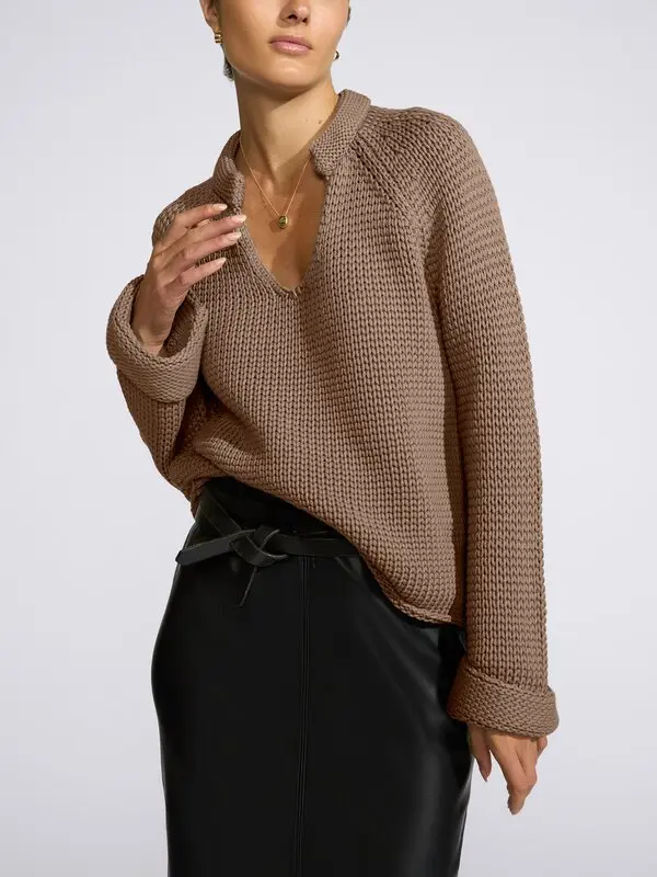 Brochu Walker Aria Popover Sweater - Terra