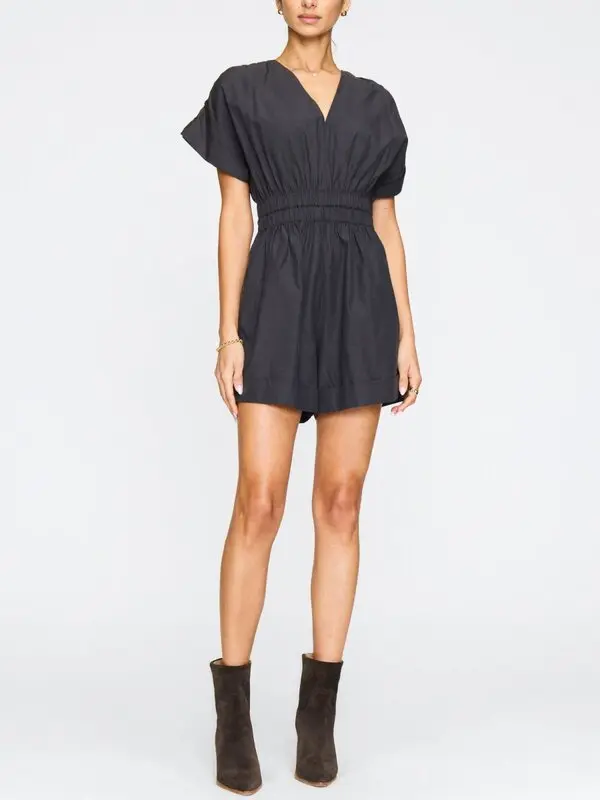 Brochu Walker The Alessia Romper - Washed Black
