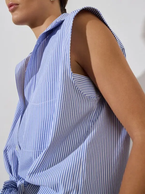 Brochu Walker Sleeveless Striped Shirt