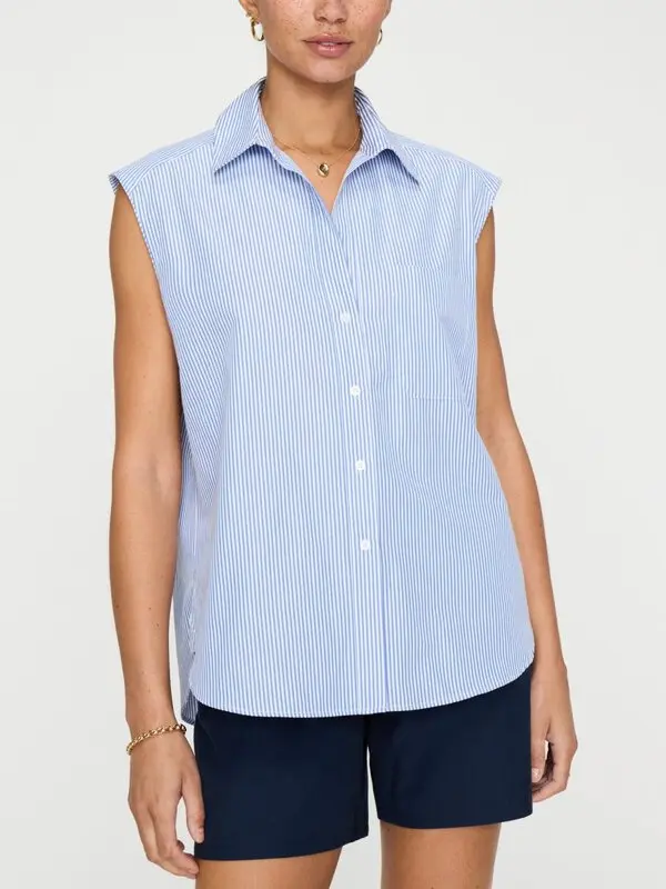 Brochu Walker Sleeveless Striped Shirt