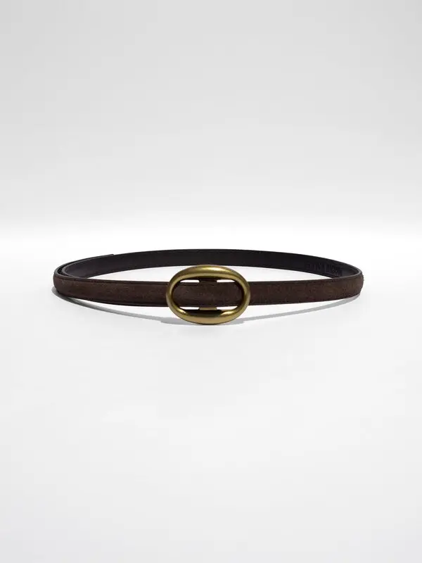 Brochu Walker The Chelsea Suede Belt - Coffee