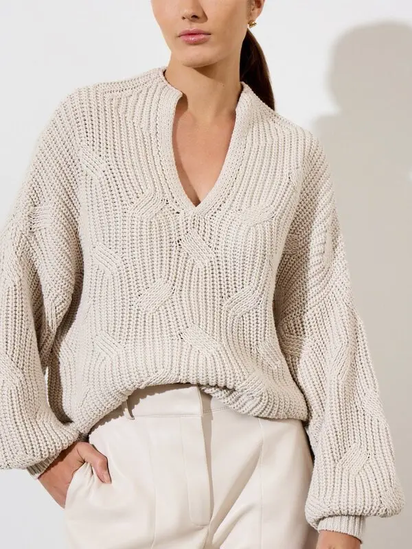 Brochu Walker The Grayson Cable Pullover