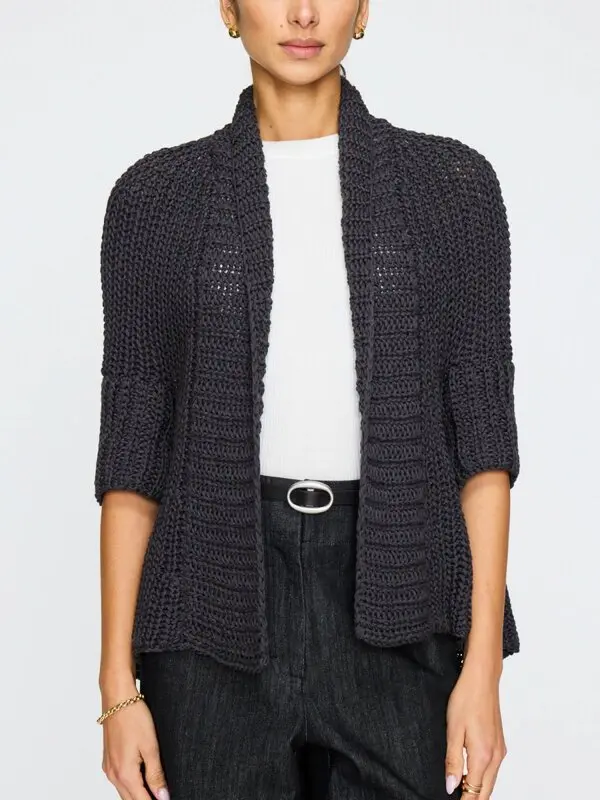 Brochu Walker The Fida Handknit Shrug - Shadow Grey