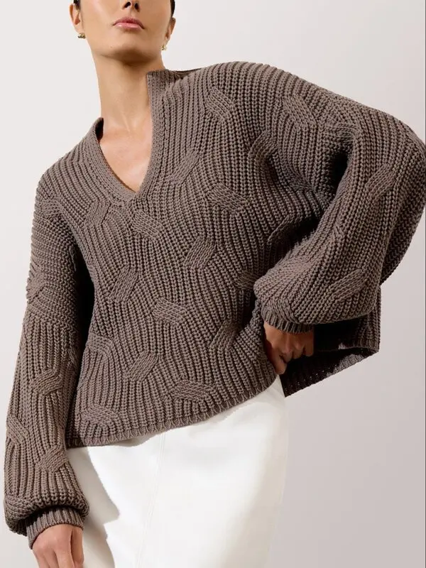 Brochu Walker The Grayson Cable Pullover
