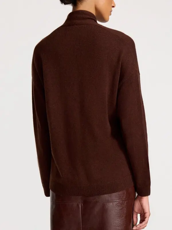 Brochu Walker The Siena Wrap Neck Cashmere Pullover
