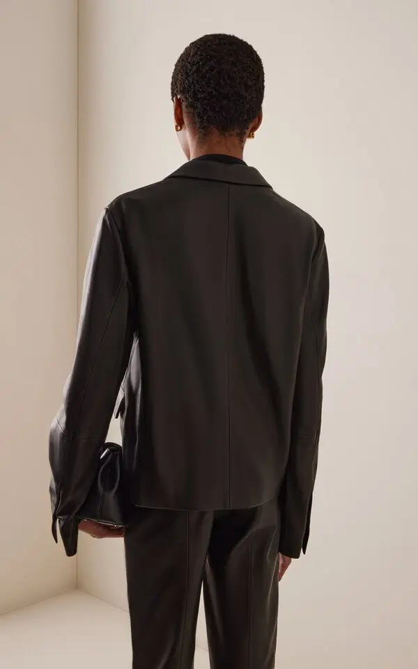 TOTEME Short Leather Blazer