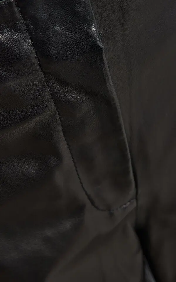 TOTEME Easy Leather Straight-leg Pants