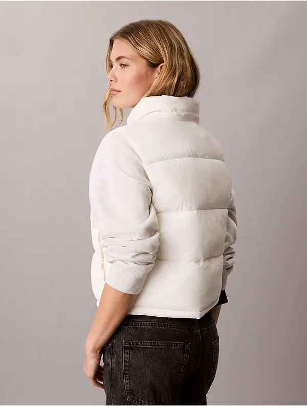 Calvin Klein Midweight Puffer Vest - Tofu