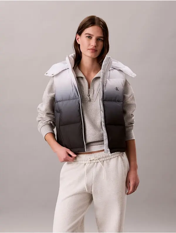 Calvin Klein Ombre Puffer Vest - Black