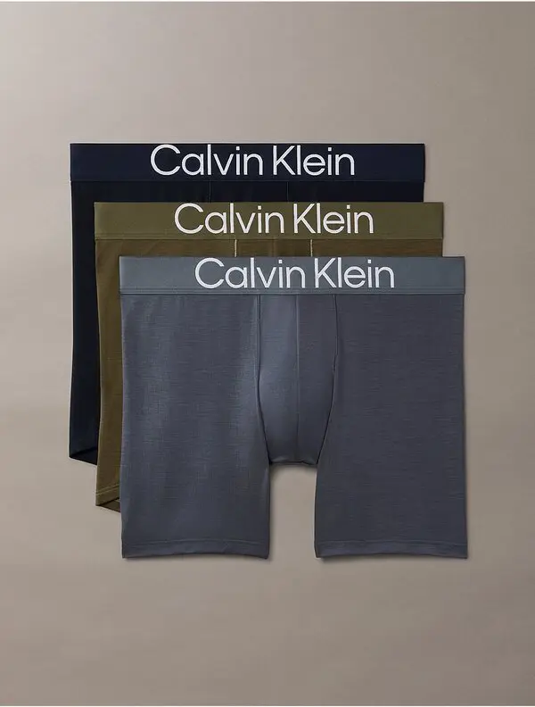 Calvin Klein Ultra Soft Lyocell 3-pack Boxer Brief - Olive Night Multi