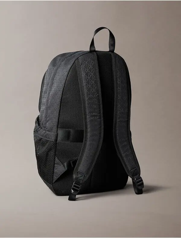 Calvin Klein Emblem Logo Backpack - Black