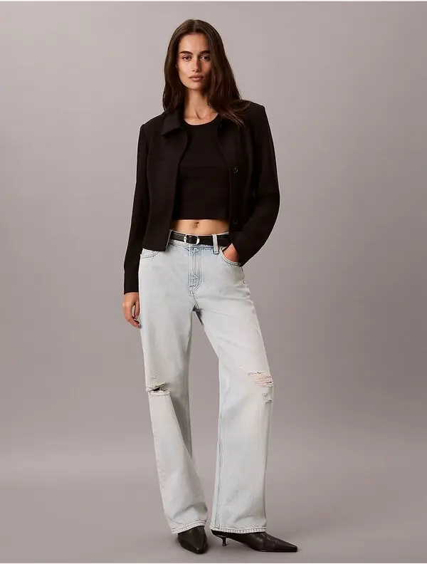 Calvin Klein Ponte Knit Jacket