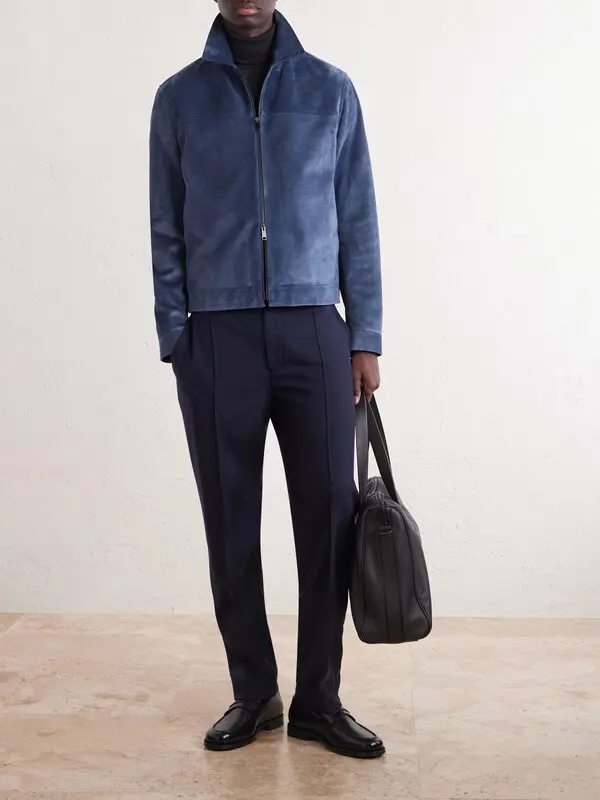 Zegna Suede Blouson Jacket