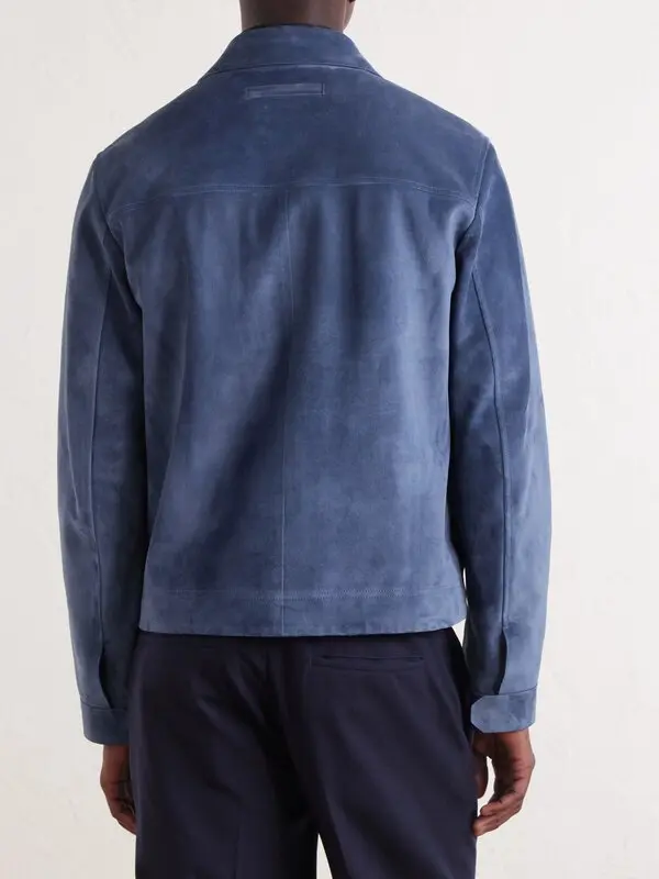 Zegna Suede Blouson Jacket