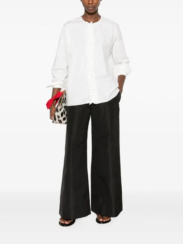 SUSANNE BOMMER Taffetas Wide-leg Trousers