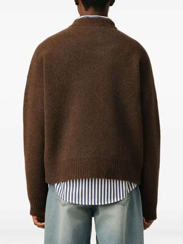 AMI Paris De Coeur Wool Crewneck Sweater