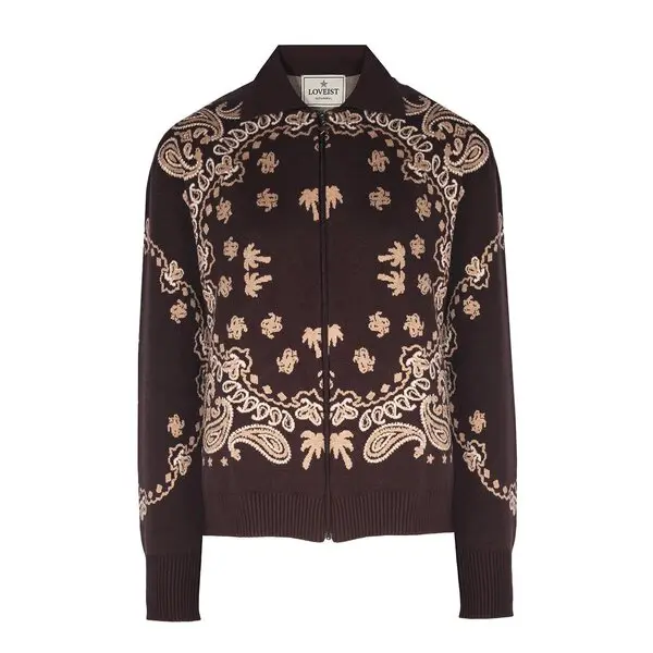 Loveist Store Caprica Zipper Knitting Cardigan - Brown