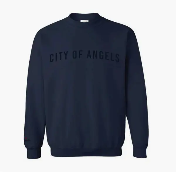 Friend + Folk City Of Angels Lightweight Crewneck - Navy