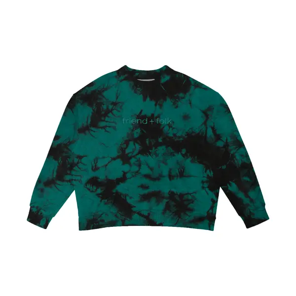 Friend + Folk Perry Pullover Sweatshirt - Everglade