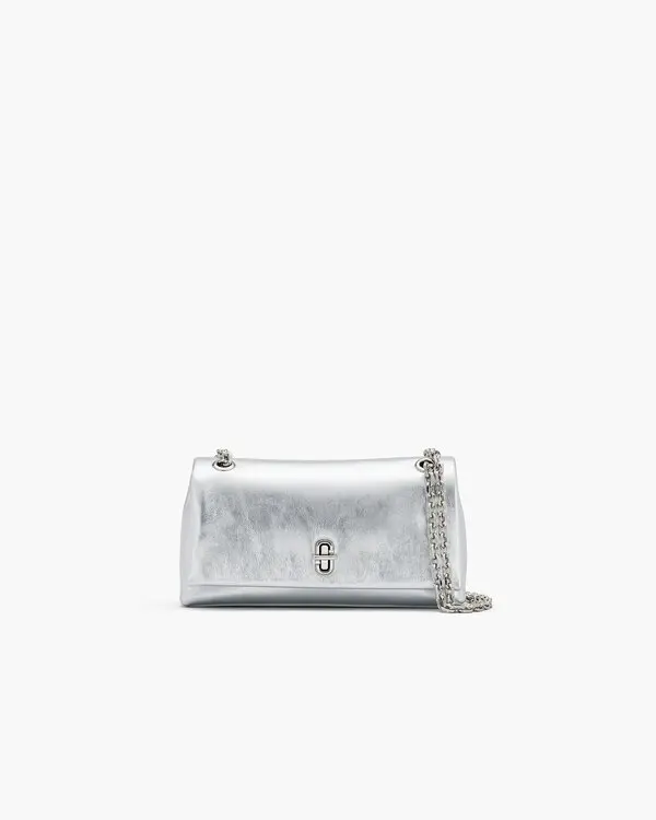 Marc Jacobs The Metallic Dual Chain Mini Bag - Silver