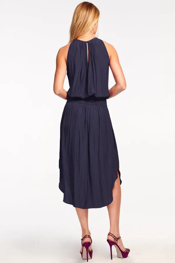 Ramy Brook Audrey Smocked Midi Dress