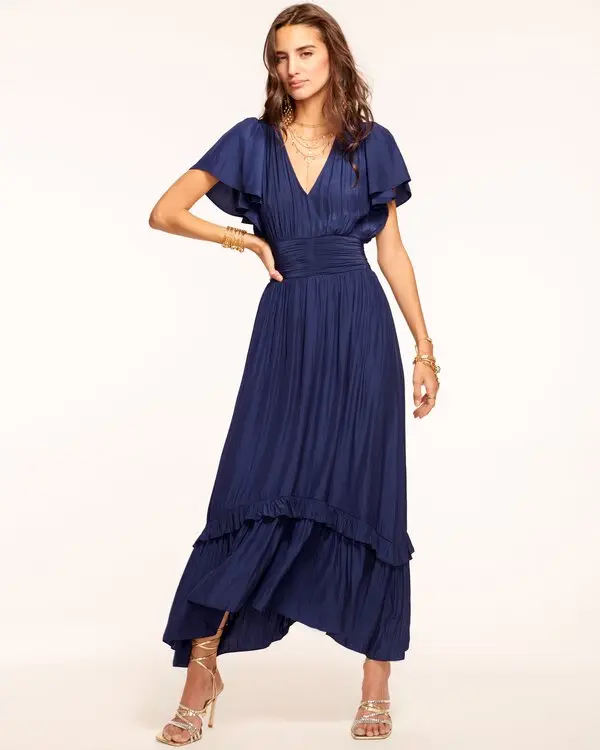 Ramy Brook Joanie Short Sleeve Maxi Dress