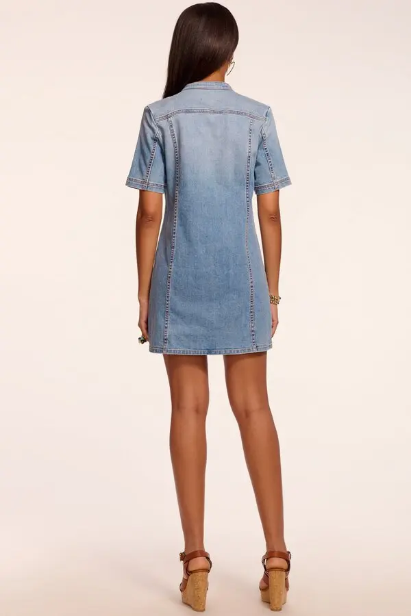 Ramy Brook Skylar Braided Denim Dress