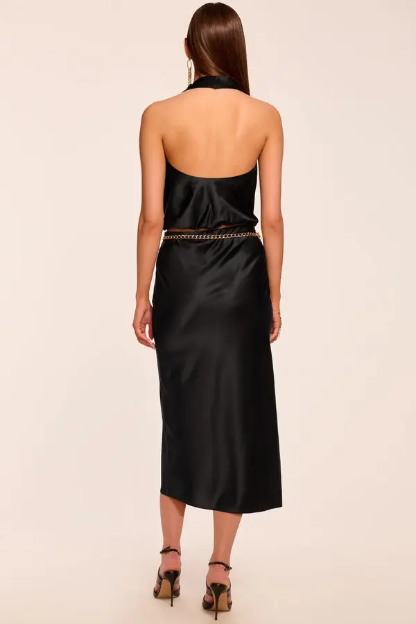 Ramy Brook Krisia Silk Slip Midi Skirt