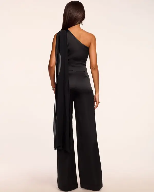 Ramy Brook Genny One-shoulder Wide Leg Jumpsuit