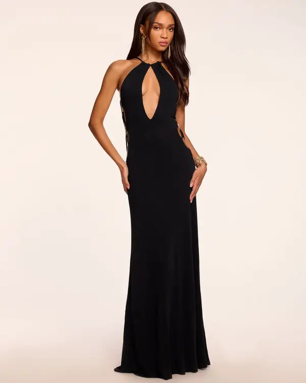 Ramy Brook Charlotte Jersey Cutout Gown