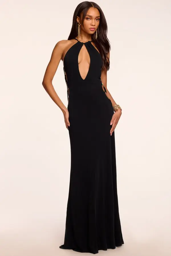 Ramy Brook Charlotte Jersey Cutout Gown