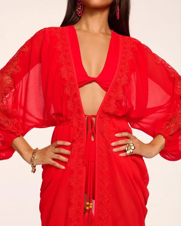 Ramy Brook Bernice Embellished Coverup Maxi Dress