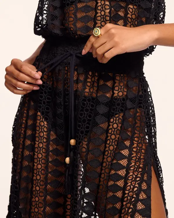 Ramy Brook Henrietta Cotton Embroidered Strapless Coverup Dress