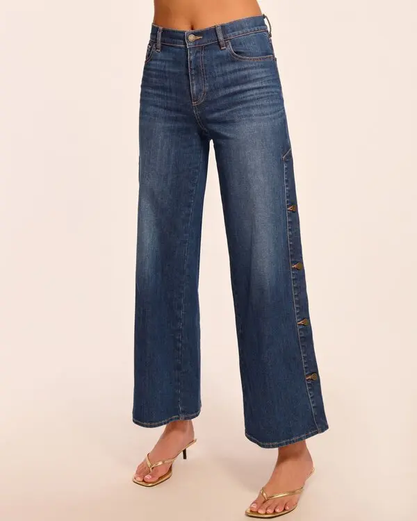 Ramy Brook Evelina High-rise Wide Leg Jean - Medium Wash