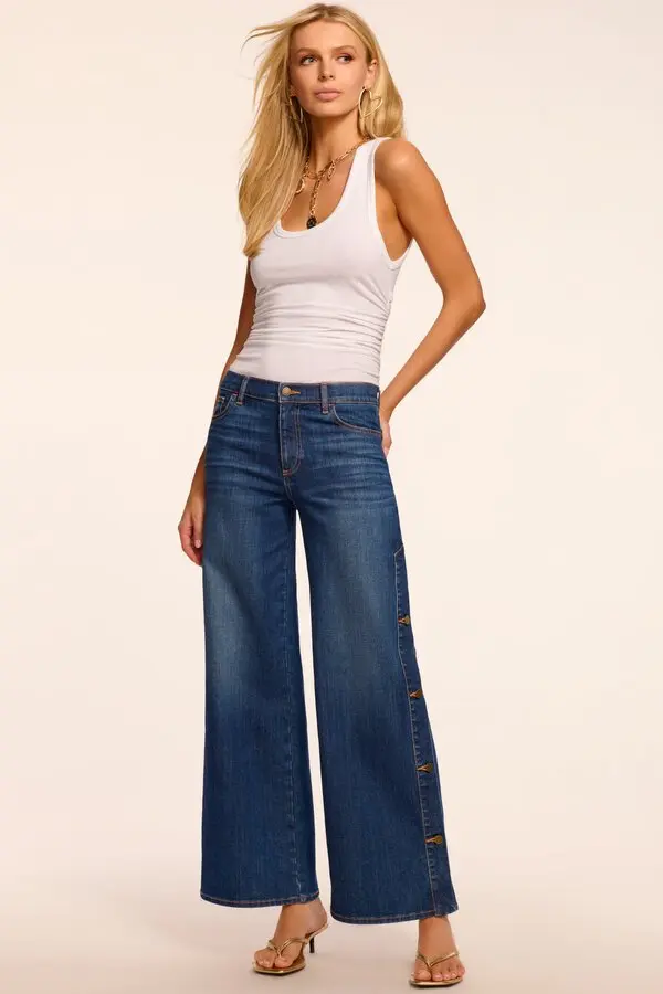 Ramy Brook Evelina High-rise Wide Leg Jean - Medium Wash