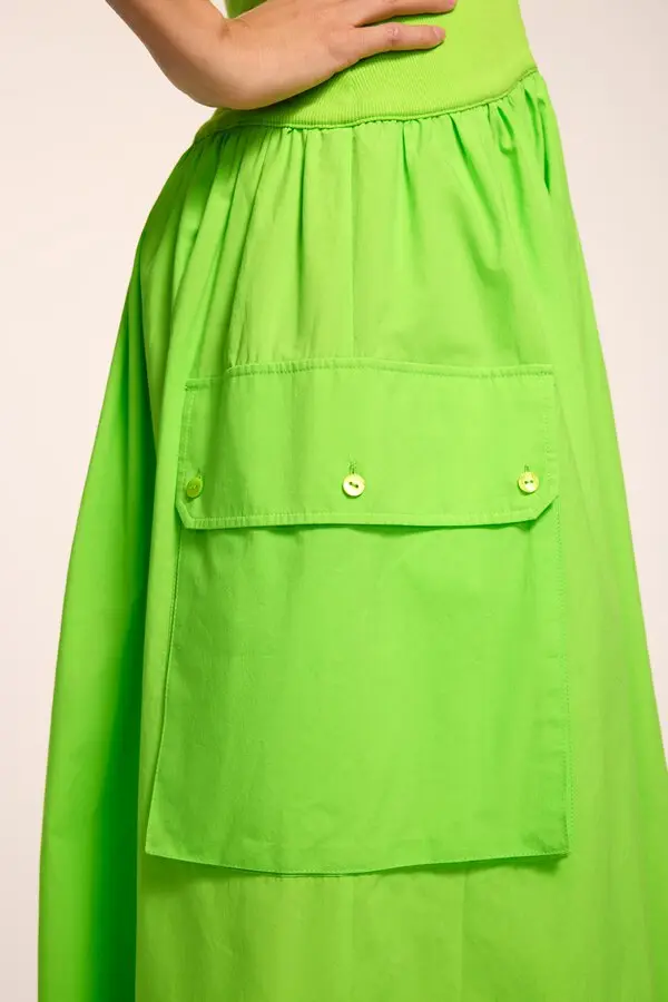 Ramy Brook Simonne High Neck Combo Midi Dress