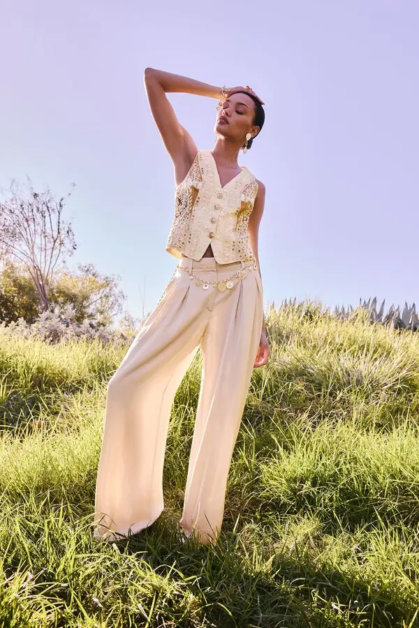 Ramy Brook Logen Beaded Vest