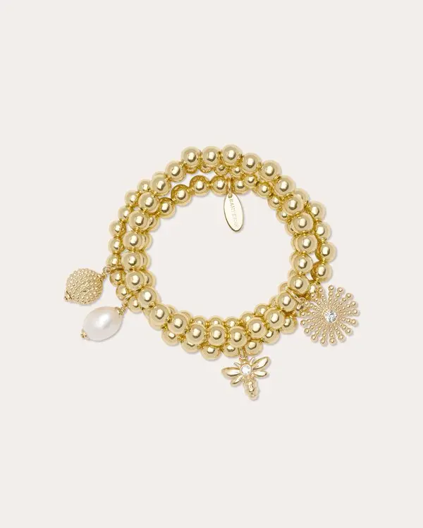 Ramy Brook Lina Medallion Bracelet Set - Gold
