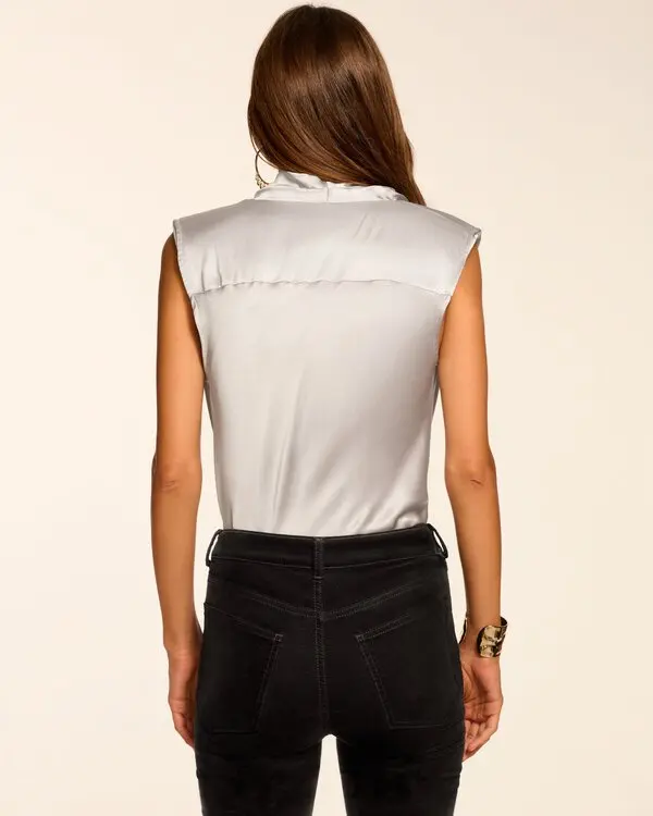 Ramy Brook Gregory Silk Cowl Neck Top
