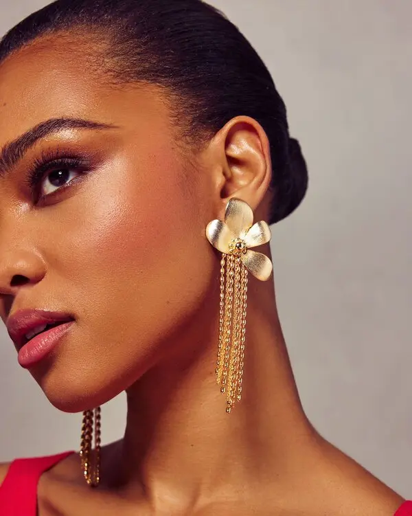 Ramy Brook Anaya Flower Drop Earrings